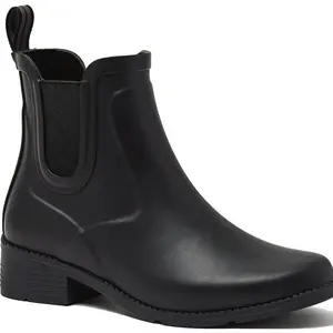 LANDS' END Rubber Chelsea Rain Boots - Black