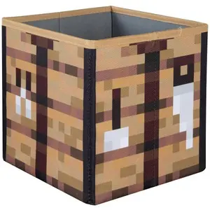 MINECRAFT Fabric Storage Boxes 2 Piece Creeper & Crafting Table