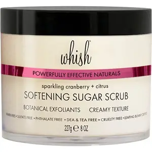 WHISH BEAUTY Softening Sugar Scrub - Sparkling Cranberry + Citrus