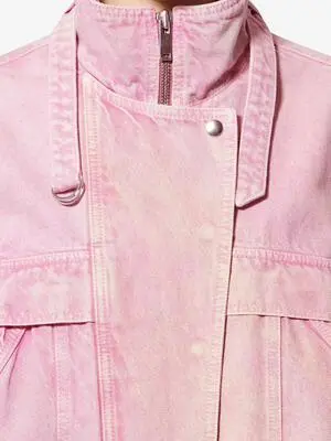 MARANT ETOILE Joseline Denim Jacket - Pink