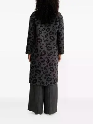 SILVIAN HEACH Leopard-print Coat With Pockets