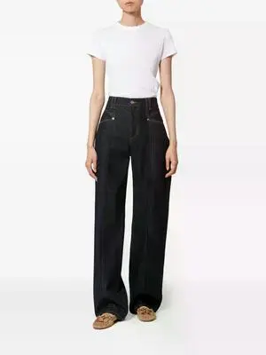 Isabel Marant Drolane Seam Flared Jeans