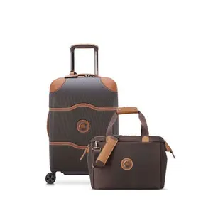 DELSEY PARIS Delsey Paris Chatelet Air 2.0 Weekender Duffle & 21" Carry-On Spinner Luggage Set Brown