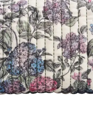 FABLE ENGLAND Hydrangea Small Quilted Makeup Bag