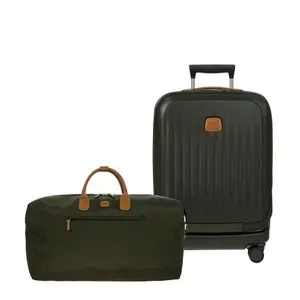 Bric'S 2-piece Set: Taormina Carry-on Spinner And X-travel Deluxe Duffle - Olive