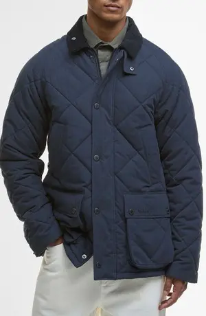 Barbour Bedale Quilted Jacket - Navy