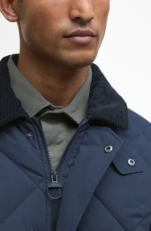 Barbour Bedale Quilted Jacket - Navy