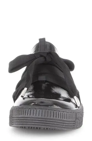 Gabor Leather Platform Sneakers - Black