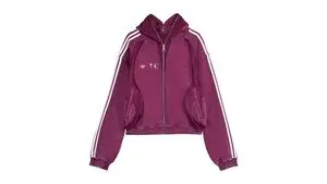 Adidas X Thug Club Teamgeist Zip Up Hoodie In Maroon | Editorialist