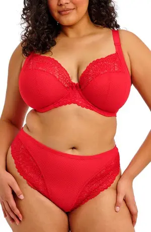 Elomi Tiernie Underwire Plunge Bra - Red