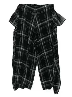 LIMI FEU Checked Flared Trousers
