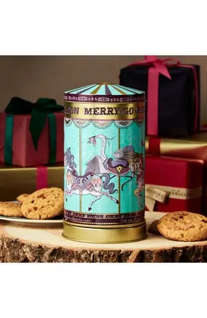 FORTNUM & MASON Mini Merry Go Round Musical Biscuit Tin