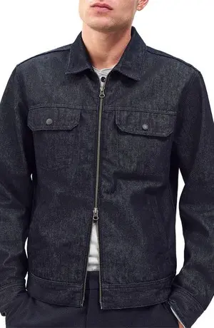 Rag & Bone Beau Denim Trucker Jacket - Resin Rinse