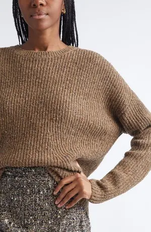 St. John Relaxed Wool Blend Sweater