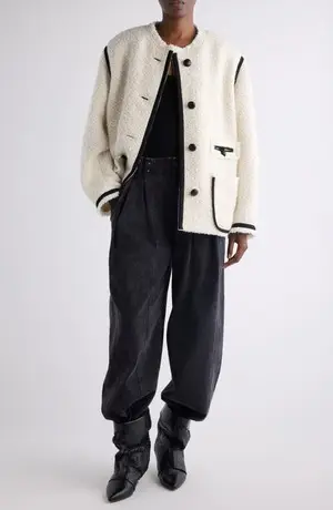 Isabel Marant Étoile Maylin Bouclé Tweed Jacket - Ecru