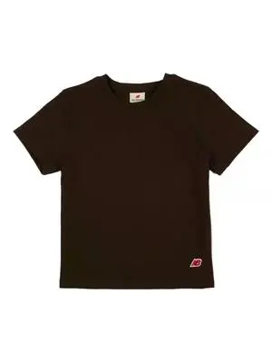 NEW BALANCE Logo-patch T-shirt - Brown