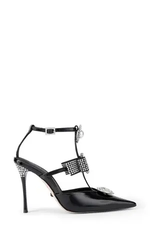 Kurt Geiger Bow Embellished Gladiator Pumps - Black
