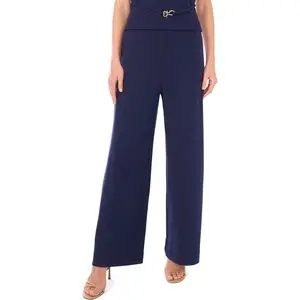 Vince Camuto Wide Leg Pull On Pants - Classic Navy