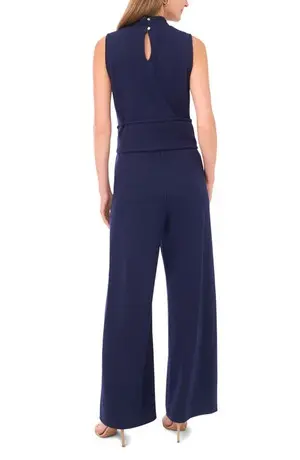 Vince Camuto Wide Leg Pull On Pants - Classic Navy