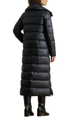 Ralph Lauren Maxi Soft Long Puffer Coat - Black