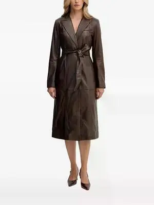MARCIANO Lana Buttoned Belted Coat