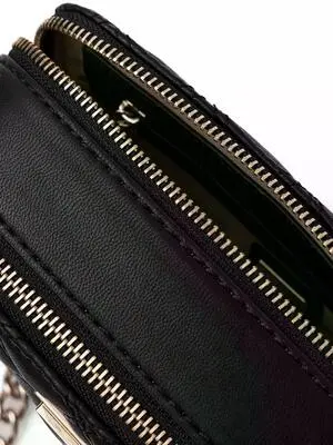 Guess Quilted Crossbody Bag With Chain Strap - Black