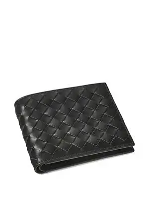 ASPINAL OF LONDON Interwoven Bi-fold Wallet - Black