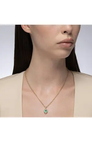 MARK HENRY Aurum Oval 18k Gold Pendant Necklace With And Diamonds