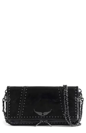 Zadig&Voltaire Rock Leather Crossbody Bag - Black