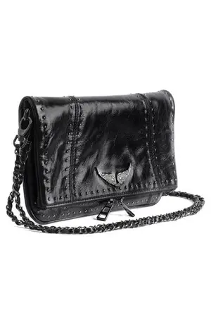 Zadig&Voltaire Rock Leather Crossbody Bag - Black