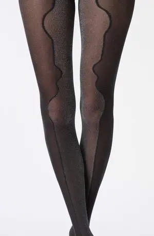 Oroblu Diamonds Dual Two-tone Metallic Tights