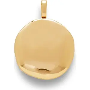 Monica Vinader Deia Pebble Locket Charm - Gold