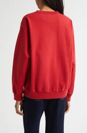 Sporty & Rich Ivy Logo Graphic Sweatshirt
