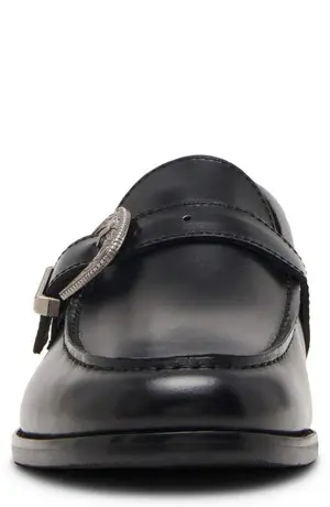 Steve Madden Alcona Loafer - Black Leather