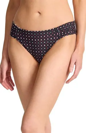 Tommy Bahama Sunset Blooms Reversible Hipster Bikini Bottom - Black Rev