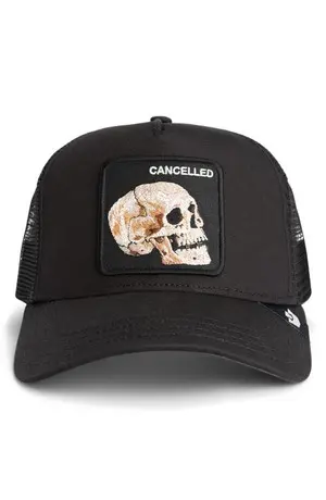 GOORIN BROS The Cancelled Skull Patch Trucker Hat - Void