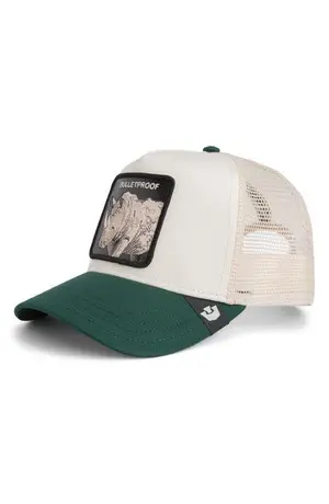 GOORIN BROS Rhino Patch Trucker Hat - Chalk/guard