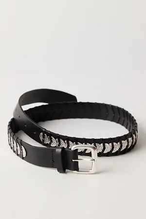 Free People Demi Disc Leather Belt