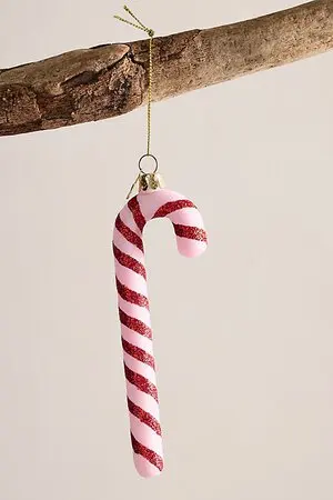 Free People Pink Candy Cane Ornament - Pink And Red