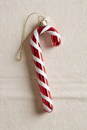Free People Pink Candy Cane Ornament - Red And White