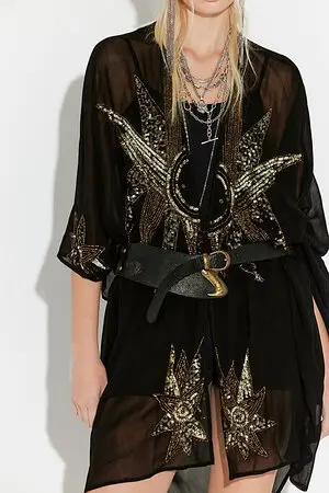 Free People Starry Night Embellished Duster