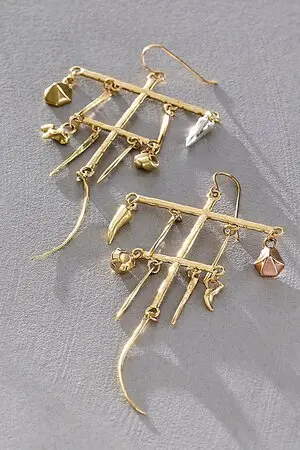 Free People K/ller Large Chime Relic Earrings