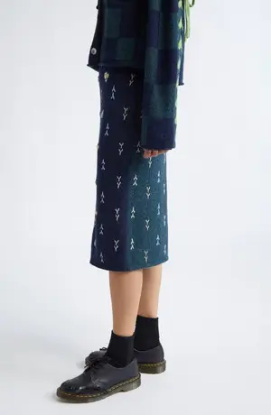 YANYAN Daisy Lambswool Sweater Skirt