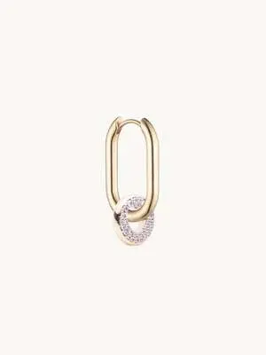 FOUNDRAE Small Chubby Fob Pavé Heartbeat Bead