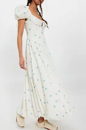 BALI Sprinkled Heart Maxi Dress