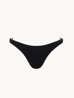 Bond Eye Olivia Brief Bikini Bottom - Black Shimmer