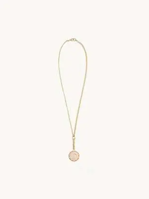 FOUNDRAE Medium Mixed Belcher Extension Chain Necklace With Pause Medallion