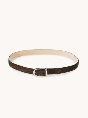 DEHANCHE Mija Belt With Mixed Metal Buckle Chocolate,silver