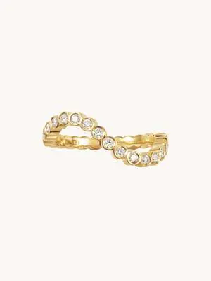 Sophie Bille Brahe Courant Sky Ring - 18k Recycled Yellow Gold,diamonds