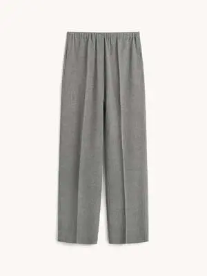 TOTÊME Fluid Winter Trousers - Mid Grey Melange